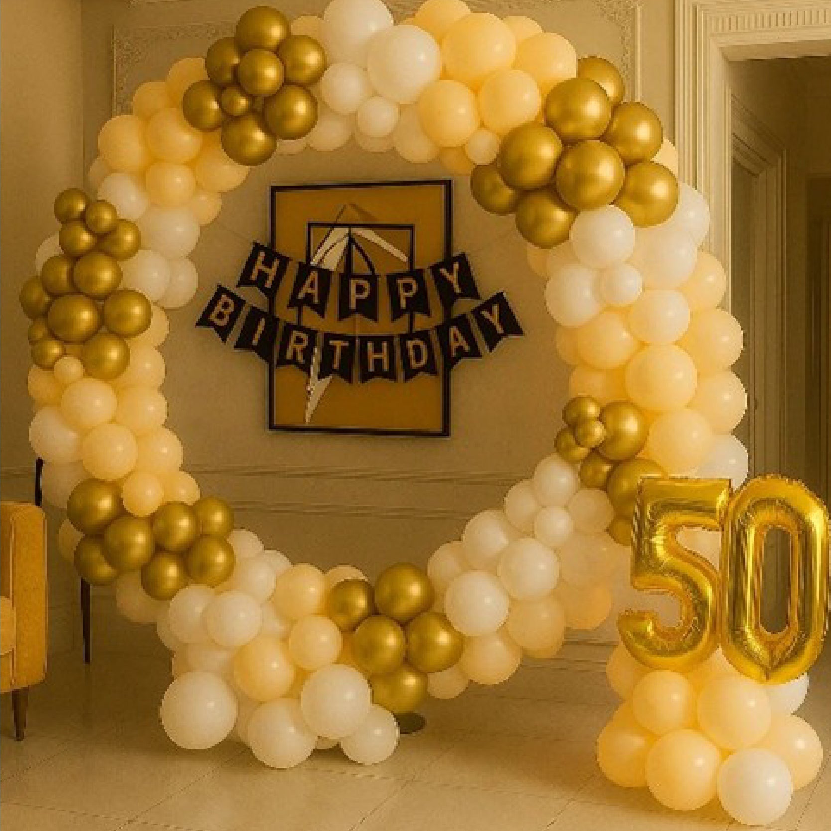 Pestle Light Colors Balloon Décor in Pune | Elegant Pestle Party ...